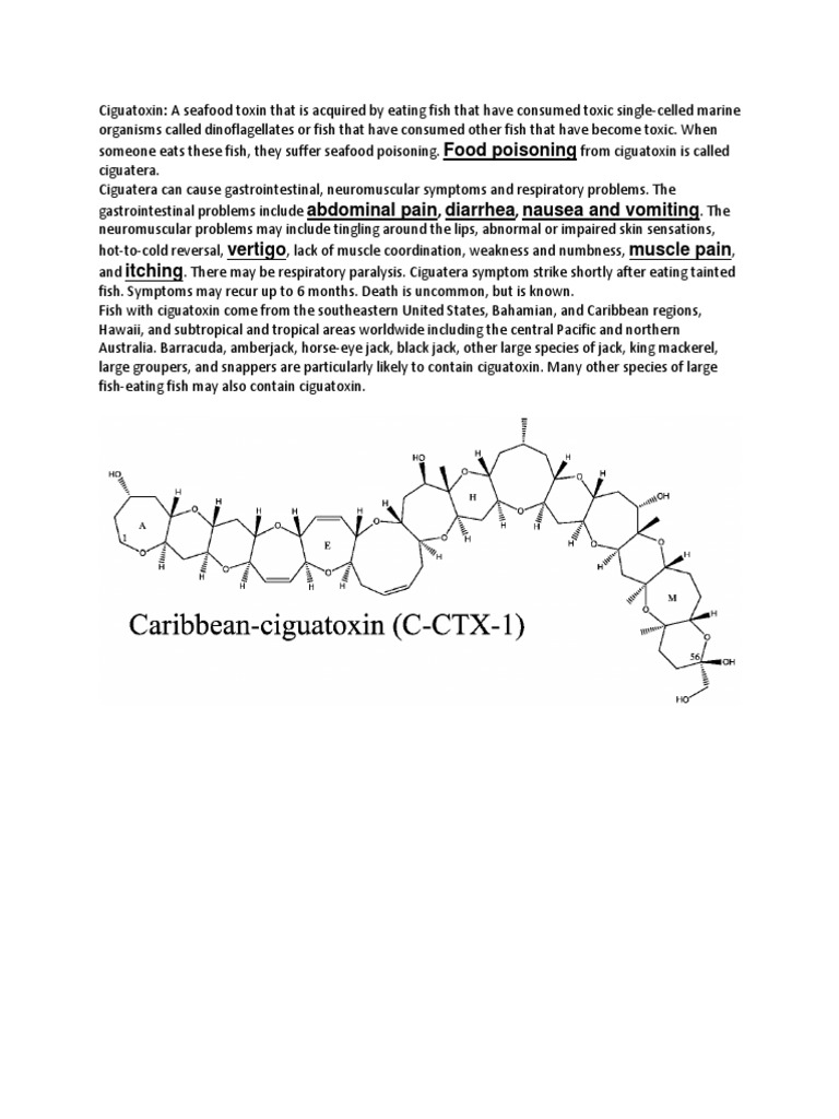 Ciguatoxin | PDF | Shellfish | Mycotoxin