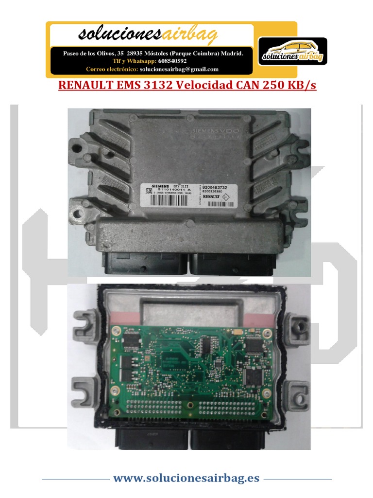 Pinout y Emulador EMS 3132 Renault | PDF
