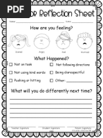 Detention Reflection Sheet | PDF