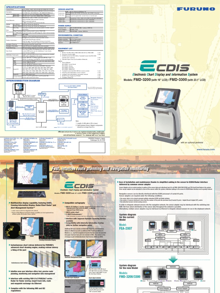 Ecdis fmd3200 - 3300 Furuno PDF | PDF | Computer Engineering | Computing