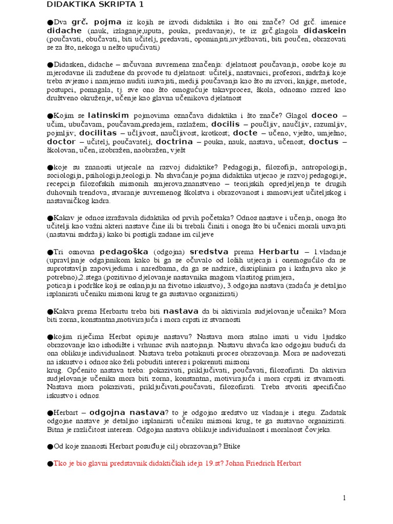 Didaktika Skripta | PDF