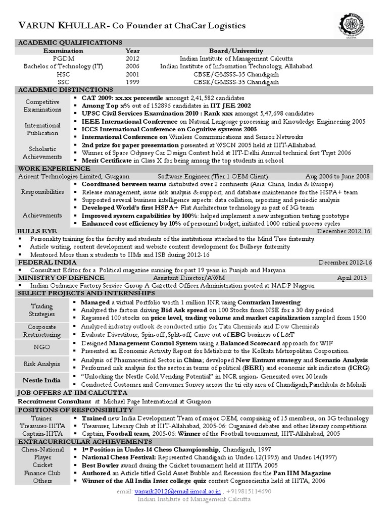 CV Sample | PDF | Business