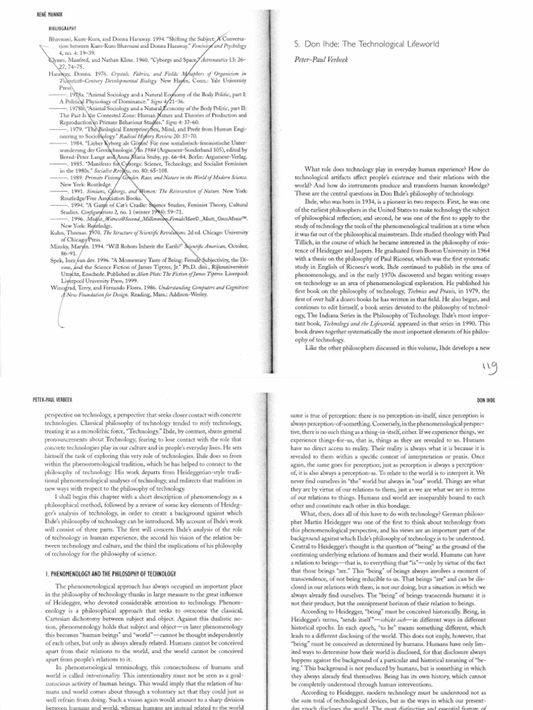 Verbeek Don Ihde Technology | PDF