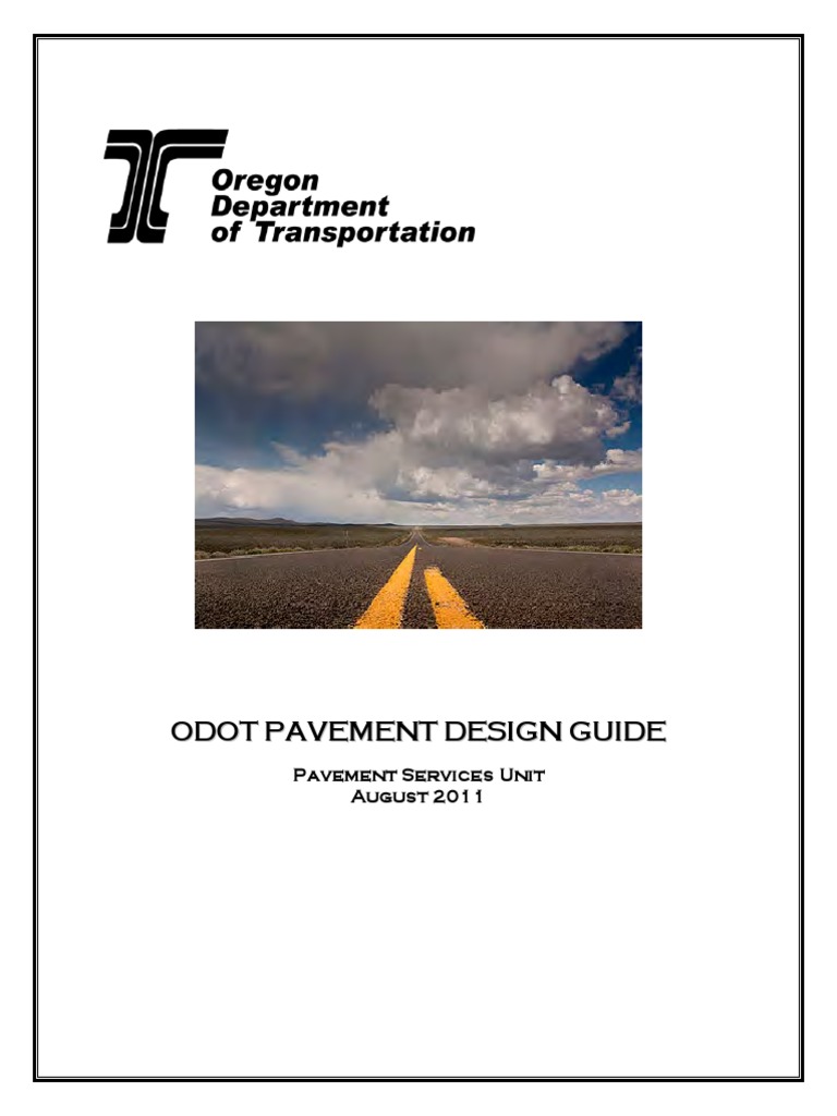ODOT Pavement Design Guide 2011 | PDF | Road Surface | Concrete