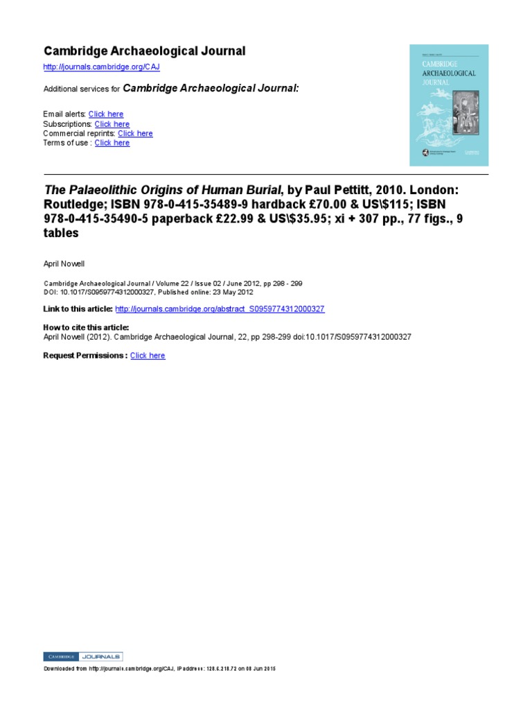 Neanderthals Burial | PDF | Paleolithic | Burial