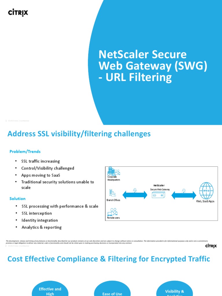 NetScaler SWG - Technical Overview - NEW-1 | PDF | Proxy Server ...
