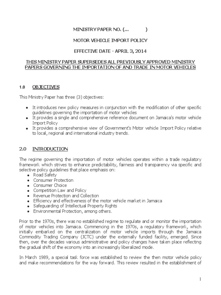 Motor Vehicle Policy | PDF | Vehicle Registration Plate | Truck