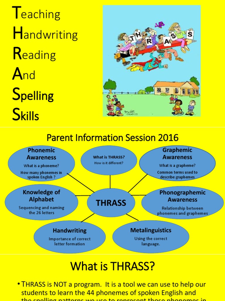 THRASS: Enhancing Literacy Skills | PDF | Phoneme | Phonics