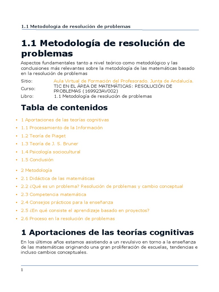 Metodología de Resolución de Problemas COGNOS | PDF | Conocimiento ...