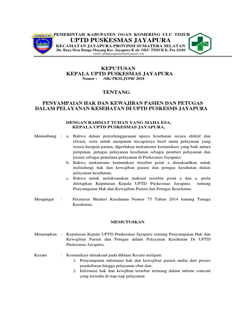 Contoh SK Inovasi | PDF