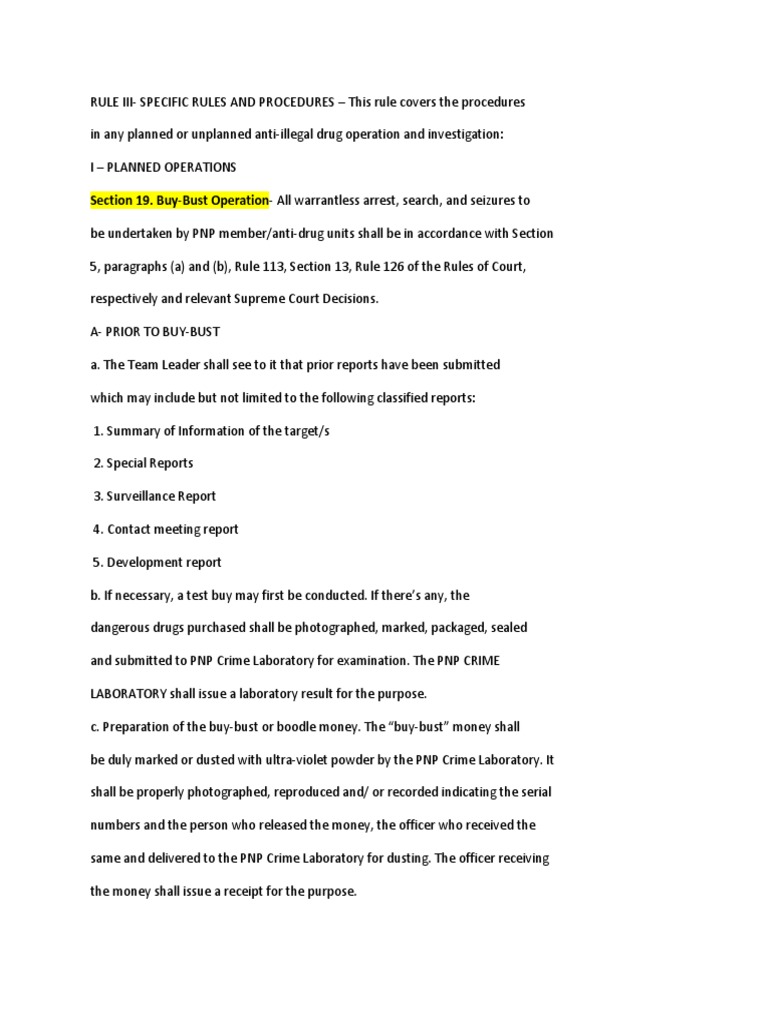 Procedures for Planned and Unplanned Anti-Drug Operations: A Guide to ...