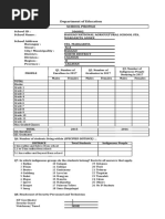 2025 School Census Form Primary | PDF | Toilet | Teachers