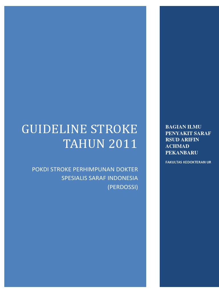 Guideline Stroke 2011 PDF | PDF