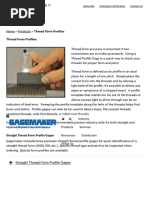 2012 Thread Profile Data Sheet | PDF | Manufactured Goods | Mechanical ...