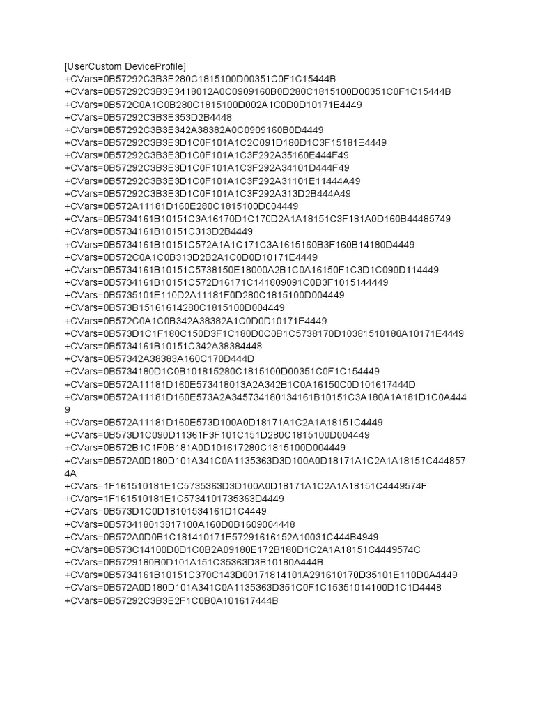 UserCustom DeviceProfile PDF | PDF
