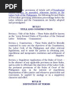 NLRC 2011 Rules of Procedure Flowchart | PDF | Complaint | Certiorari