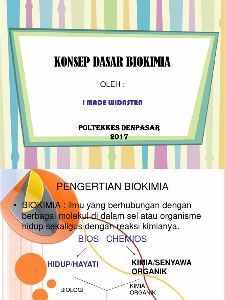 Konsep Dasar Biokimia