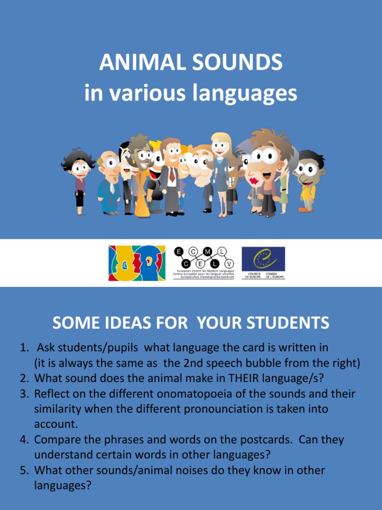 Animal Sounds in Various Languages | PDF