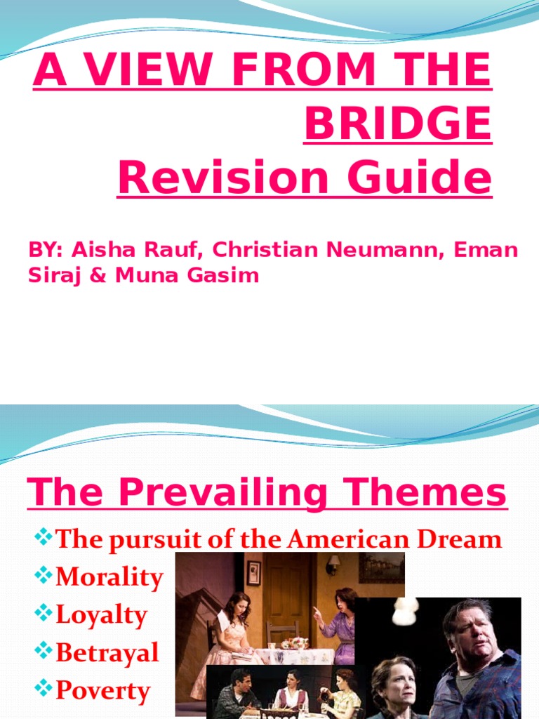 A View From The Bridge Alfieri | PDF