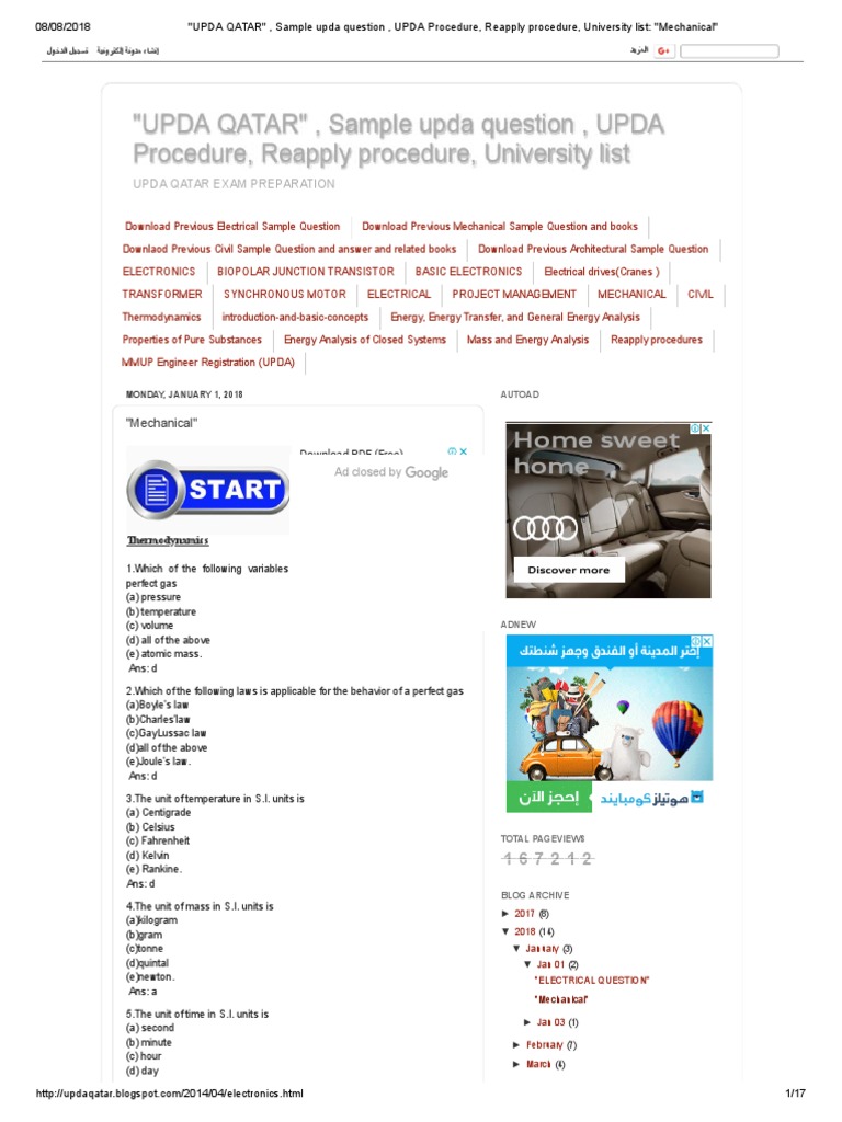 "UPDA QATAR", Sample Upda Question, UPDA Procedure, Reapply Procedure, University List | PDF ...