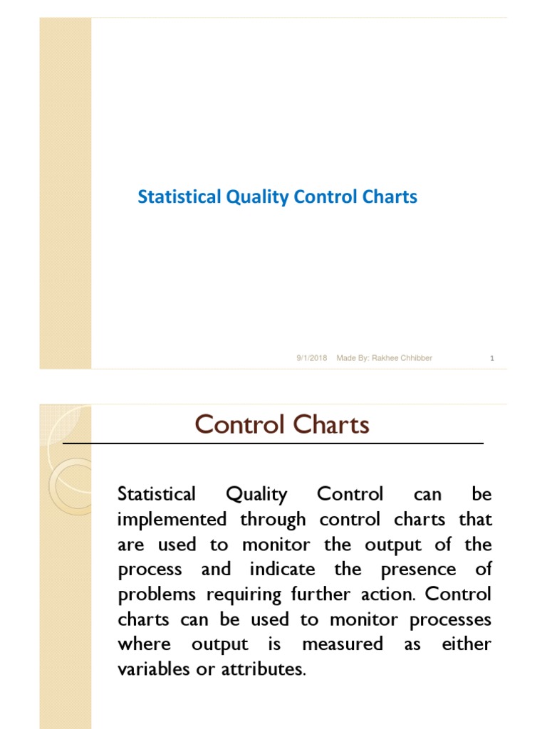 Control Charts in Statistical Quality Control | Download Free PDF ...