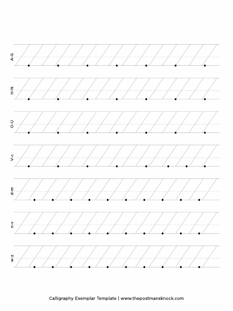 Exemplar Template Slant Lines | PDF