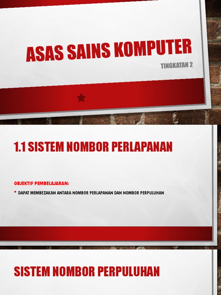 Asas Sains Komputer | PDF