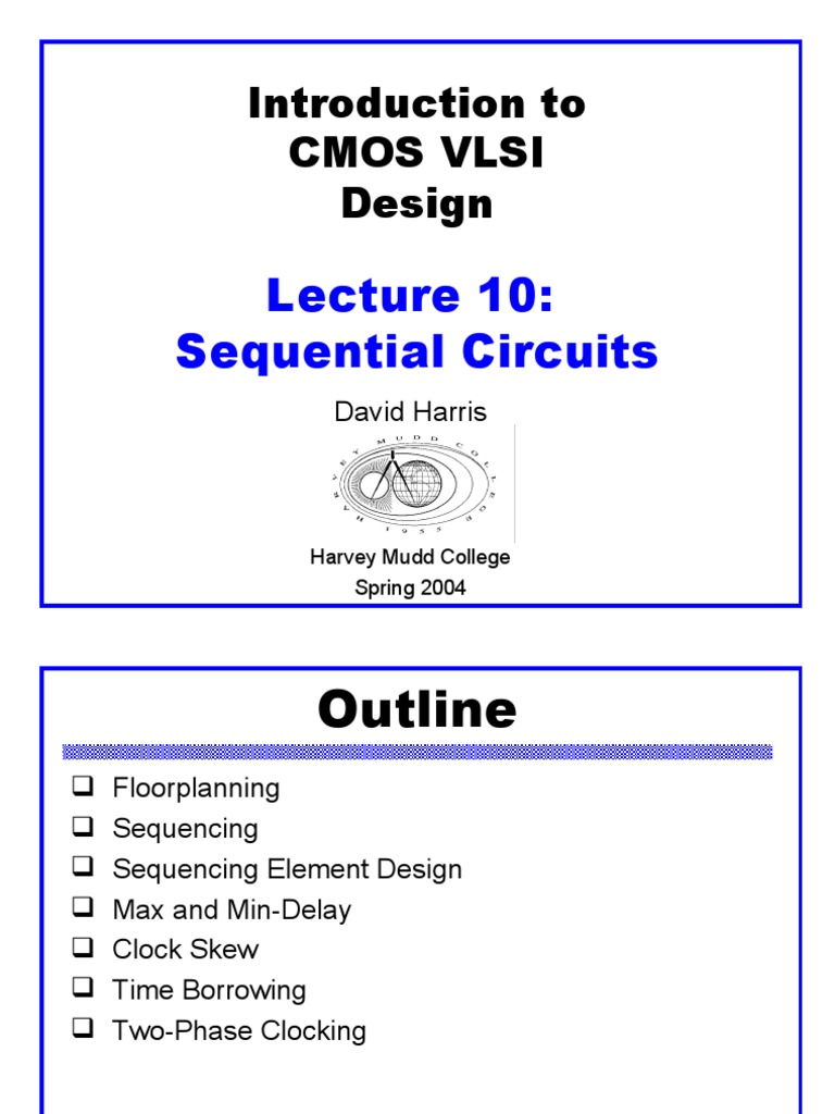 Introduction To Cmos Vlsi Design: Sequential Circuits | PDF ...