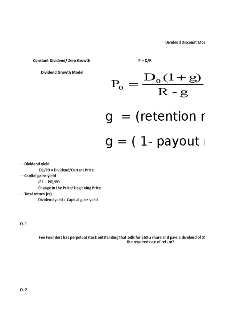 Geometry Formulas Cracku | PDF | Valuation (Finance) | Dividend