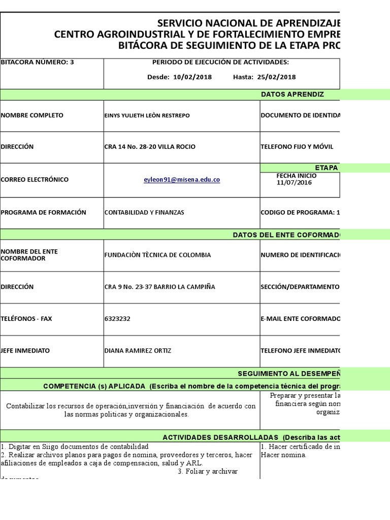Bitácoras Etapa Practica | PDF | Contabilidad | Economias Bitácoras Etapa Practica | PDF | Contabilidad | Economias