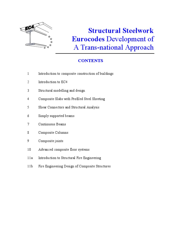 EuroCode 4 | PDF | Beam (Structure) | Strength Of Materials