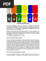 Código de Colores para Reciclaje en México | PDF | Residuos | Reciclaje