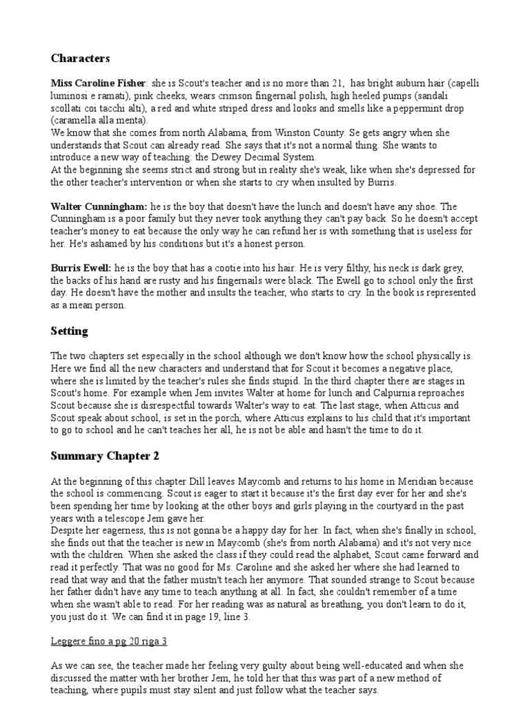 To Kill a Mockingbird, Chapters 2-3 | To Kill A Mockingbird