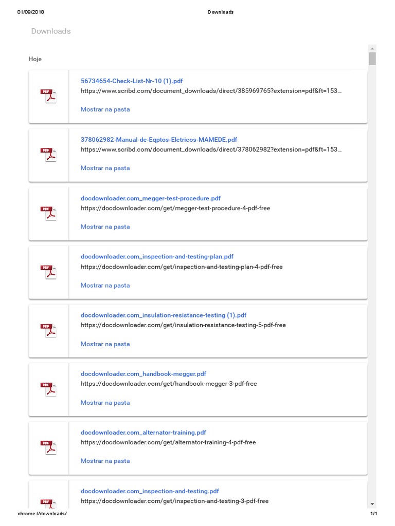 Latest Downloads List With Testing Documents | PDF