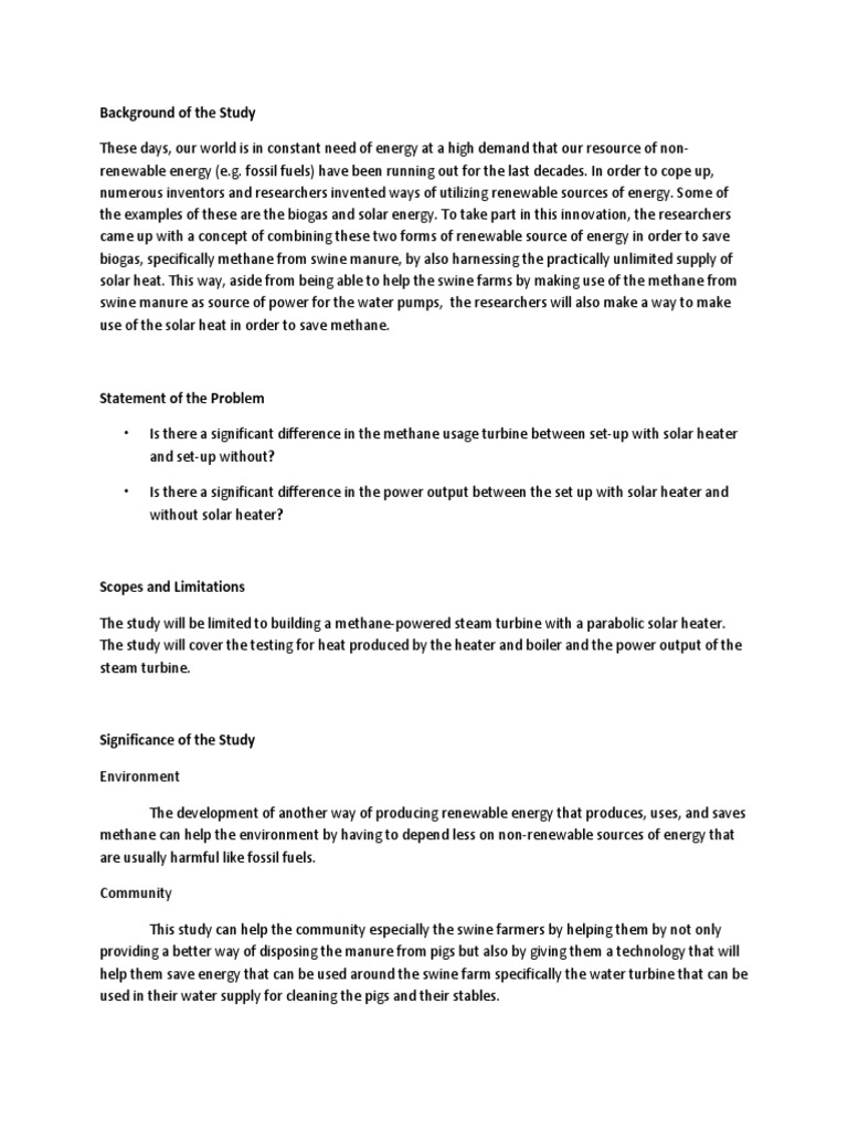 Background of The Study | PDF