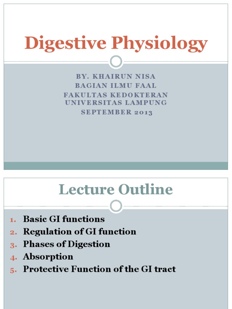 Digestive Physiology | PDF | Digestion | Stomach