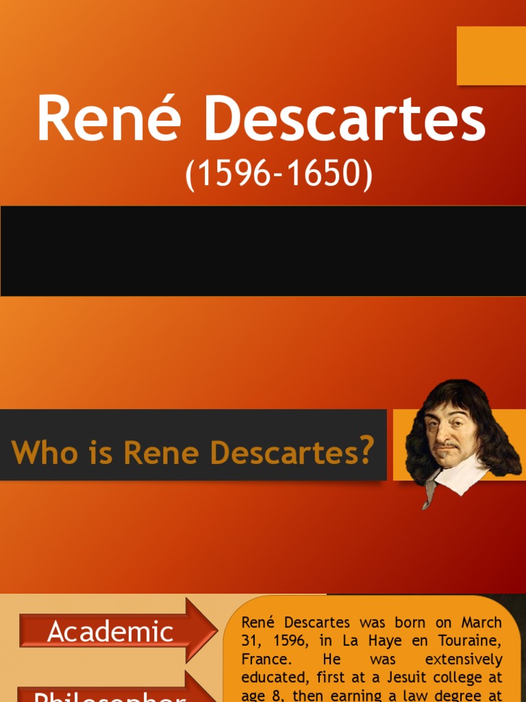 The Philosophy of Rene Descartes About Self | PDF | René Descartes ...