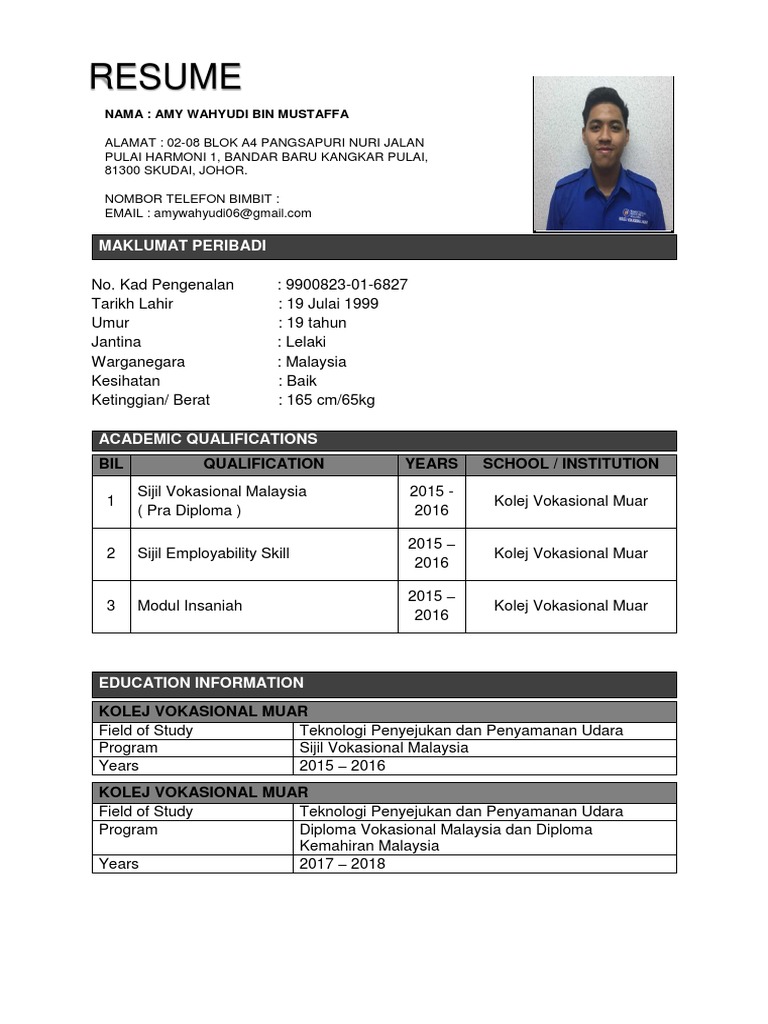 Resume Bi | PDF