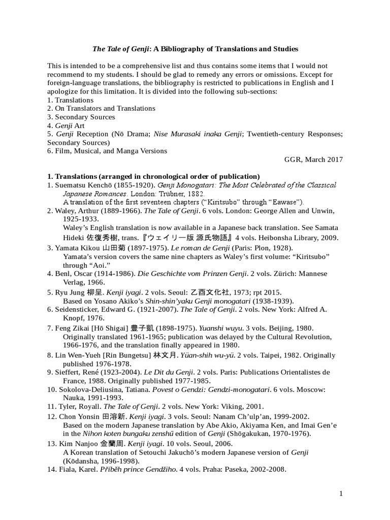 Comprehensive Bibliography and Guide to Translations and Studies of The ...