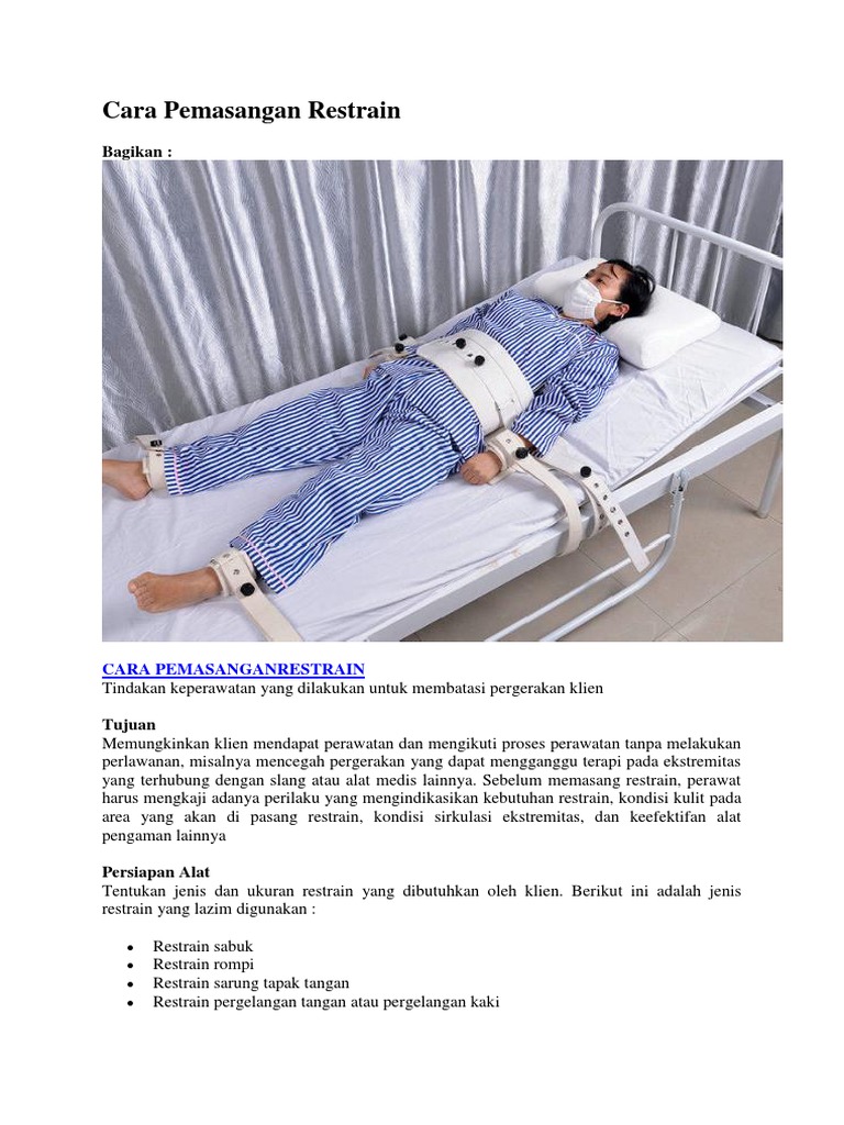 Cara Pemasangan Restrain | PDF