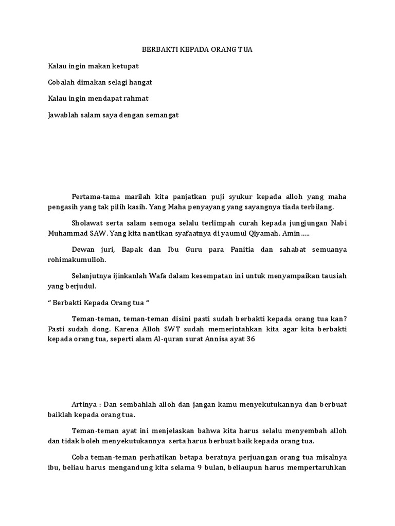 Teks Pildacil Wafa Terbaru | PDF