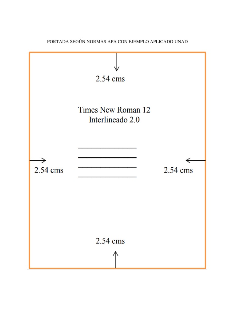 Portada Según Normas Apa Con Ejemplo Aplicado Unad