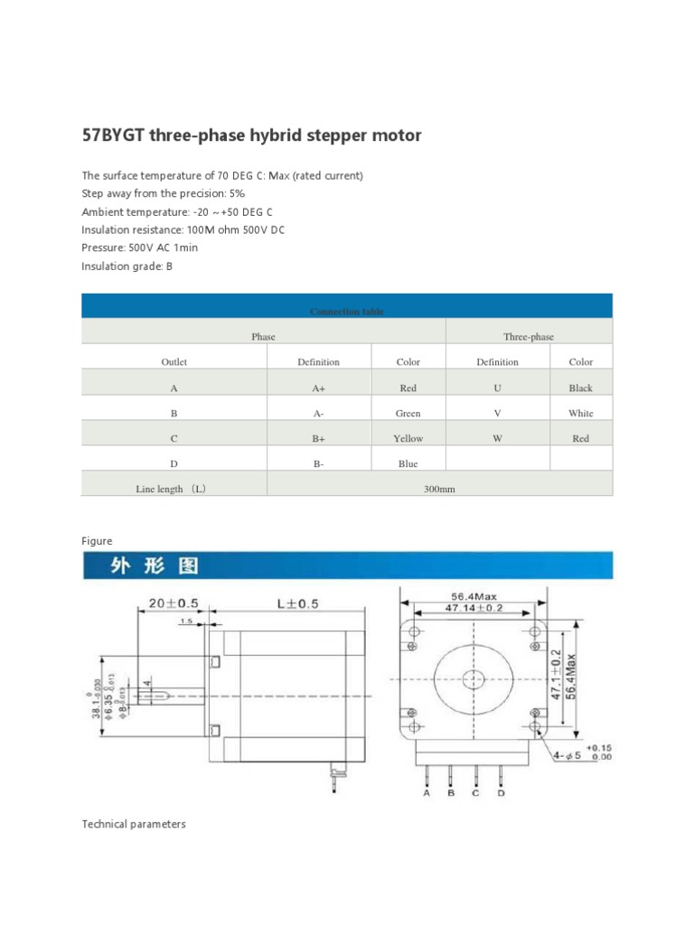 Stepper Motor Spec | Download Free PDF | Electrical Resistance And ...