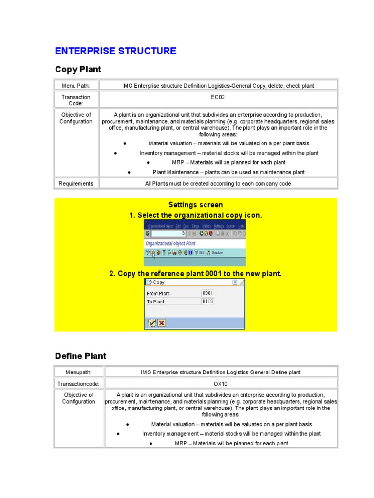 SAP MM Organization Structure and Master Data | PDF | Logistics | Inventory
