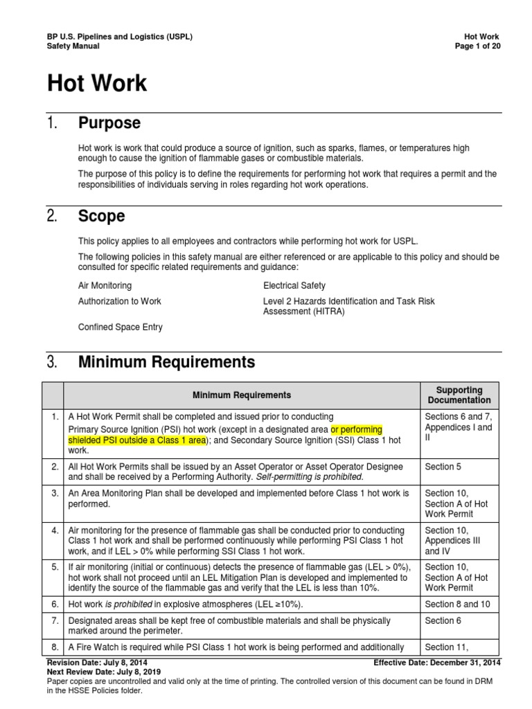 Hot Work | PDF | Welding | Construction