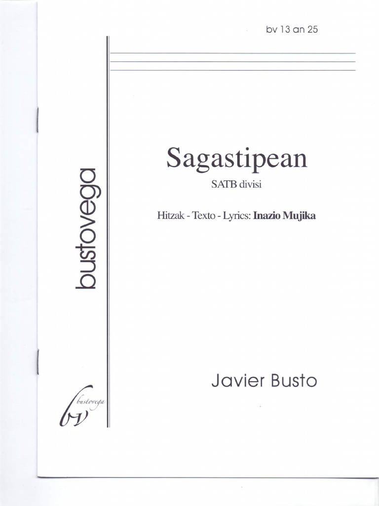 Sagastipean-J Busto PDF | PDF