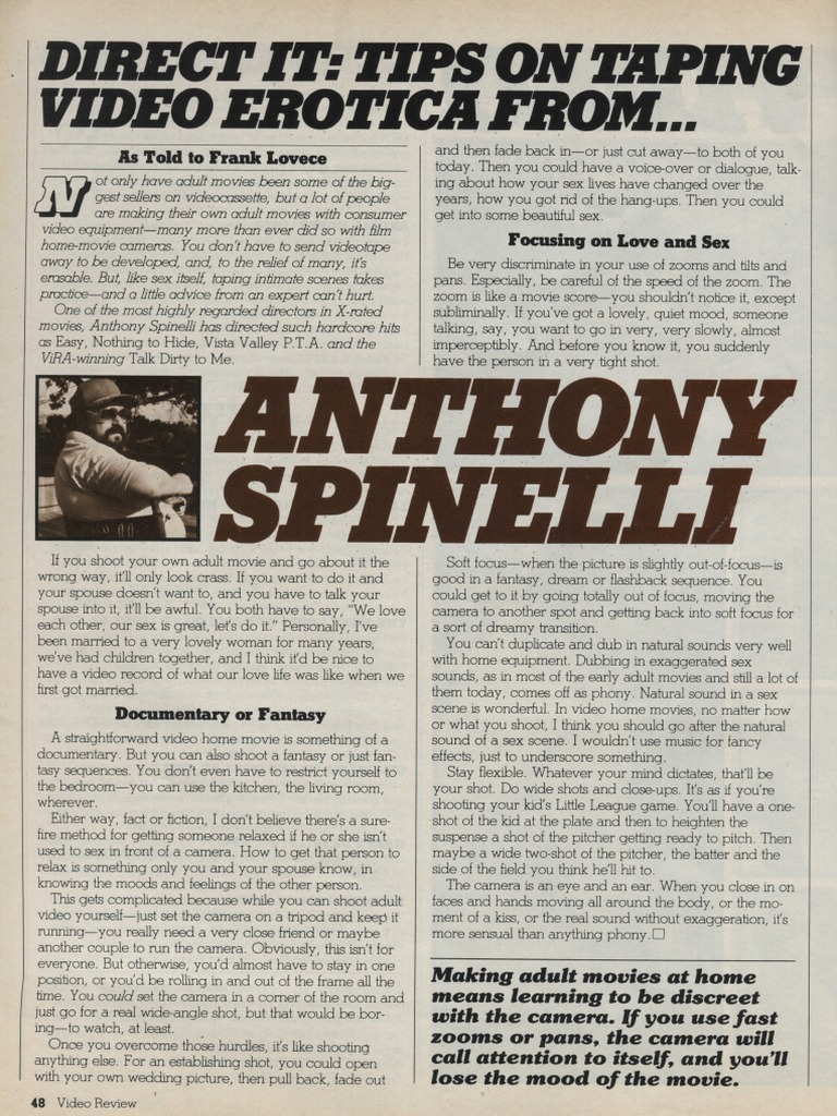 Anthony Spinelli Interview | PDF