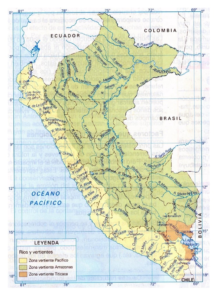 Mapa Hidrografico Del Peru | PDF