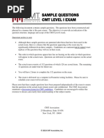 Books For CMT Level 1 | PDF