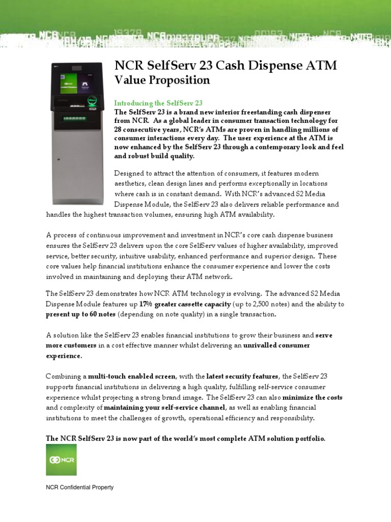 Self Serv 23 | PDF | Automated Teller Machine | Usability